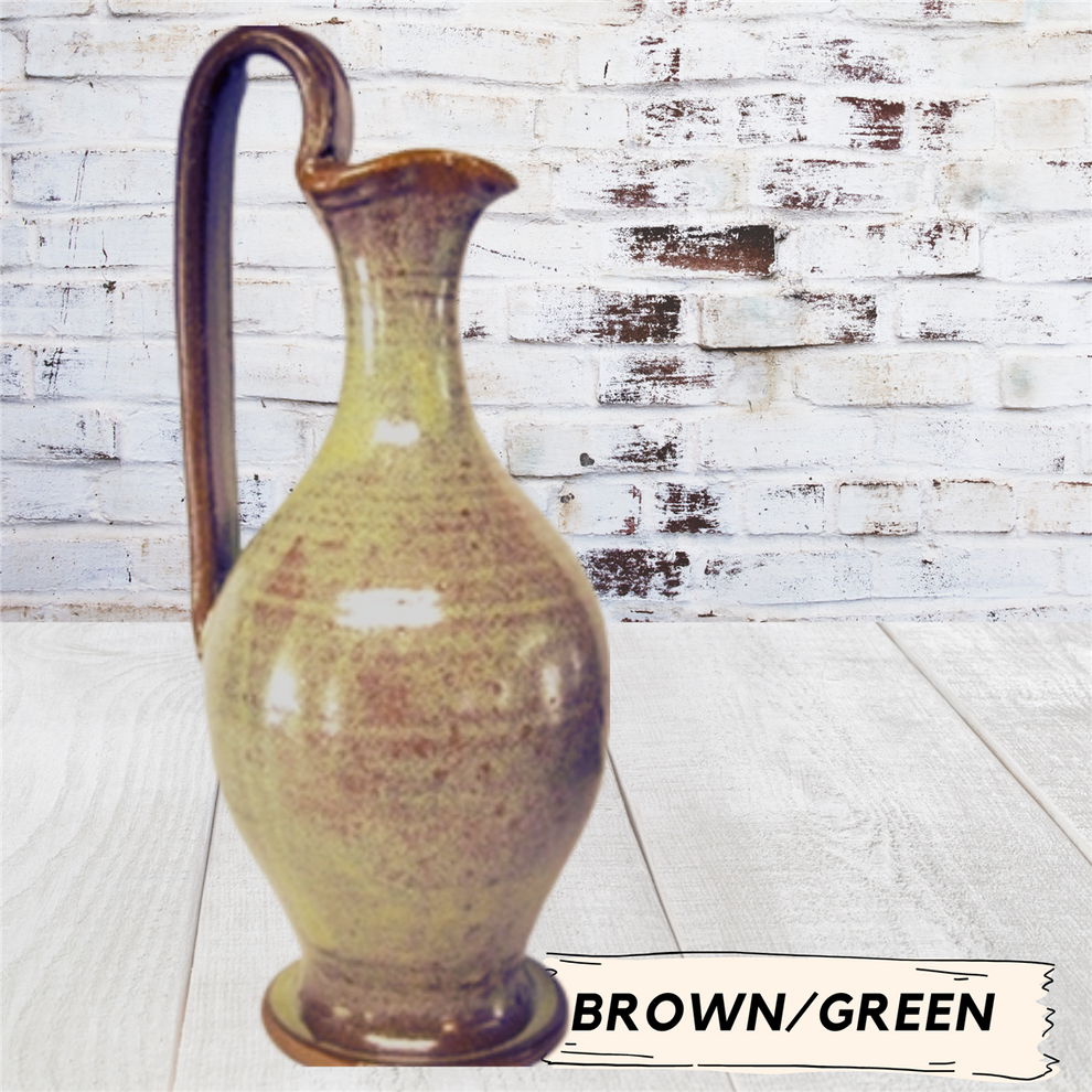 Rebekah pitcher like Bilble shape pitcher. Tall handle pitcher pottery ...